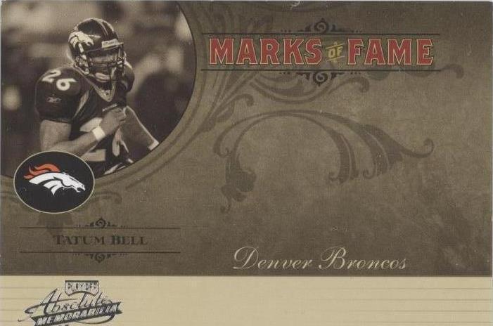 2005 Playoff Absolute Memorabilia - Marks of Fame Tatum Bell #MF-9 /250 ...