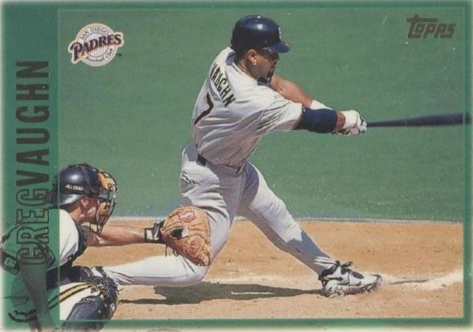 Greg Vaughn San Diego Padres Baseball Sports Trading Cards Greg Vaughn San Diego Padres Baseball Sports Trading Cards