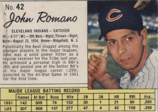 1962 Jell-O - Johnny Romano #42 for sale online | eBay