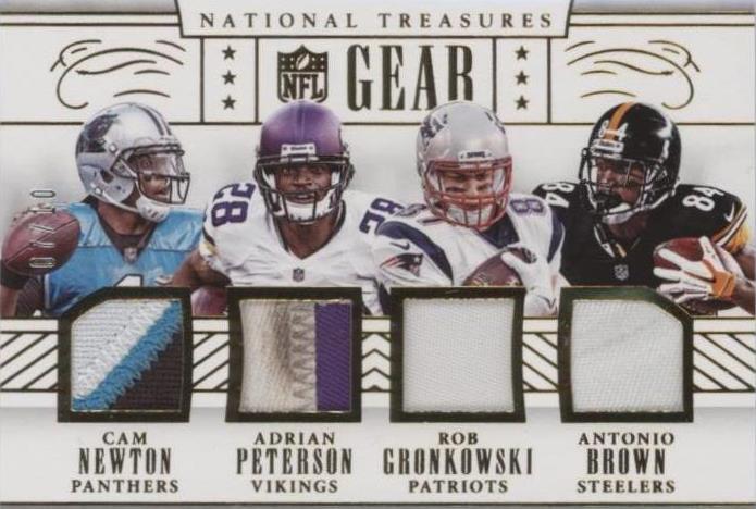 2016 Panini National Treasures - NFL Gear Quads Prime #9 Adrian ...