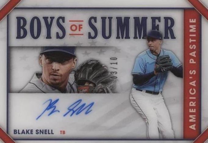 2020 Panini Chronicles - Boys of Summer Autographs Blake Snell #BOS-BS ...