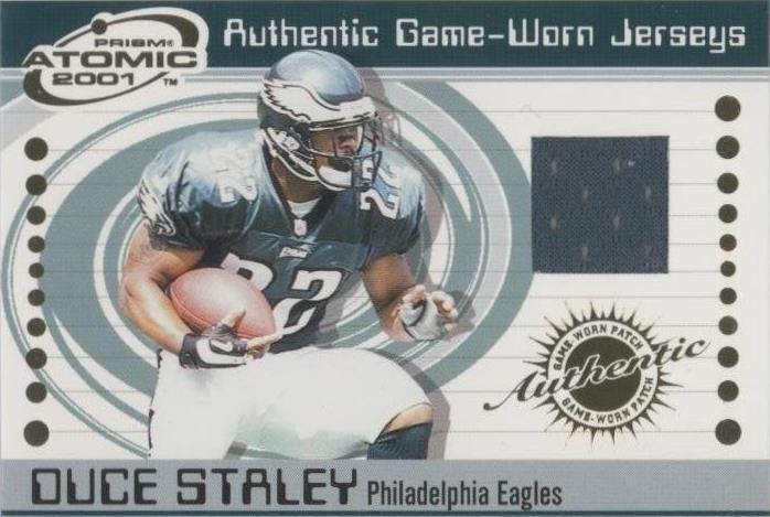 2001 Pacific Prism Atomic - Authentic Game-Worn Jerseys Duce Staley #73 ...
