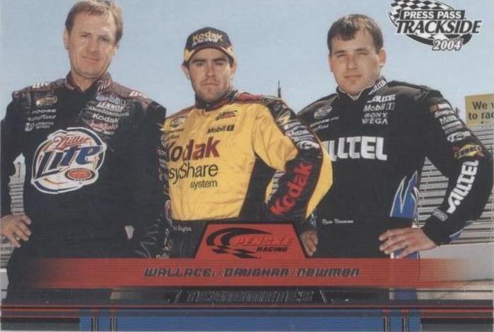2004 Press Pass Trackside - Teammates #67 Ryan Newman, Rusty Wallace ...