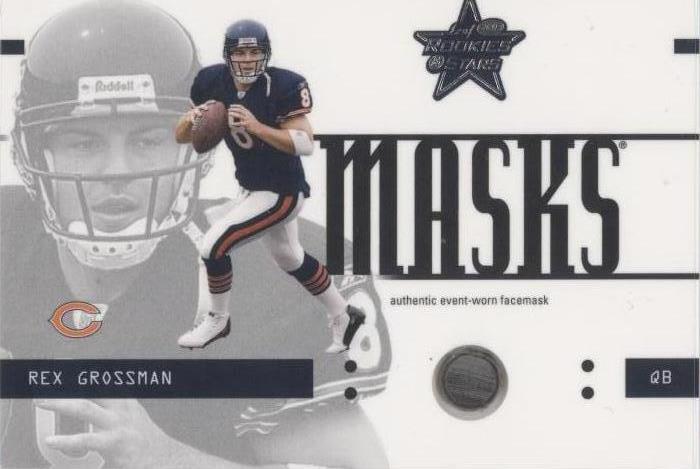 2003 Leaf Rookies & Stars - Masks #RM-4 Rex Grossman /350 (MEM, RC) for ...