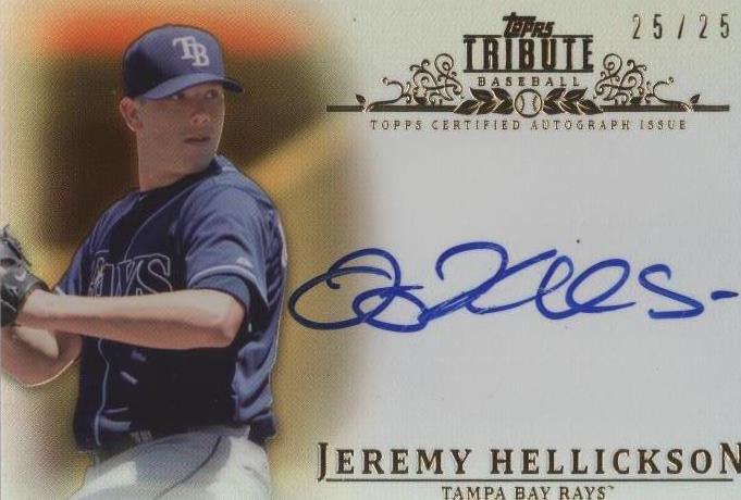 2013 Topps Tribute - Autograph Orange #TA-JH Jeremy Hellickson /25 (AU) for sale online | eBay