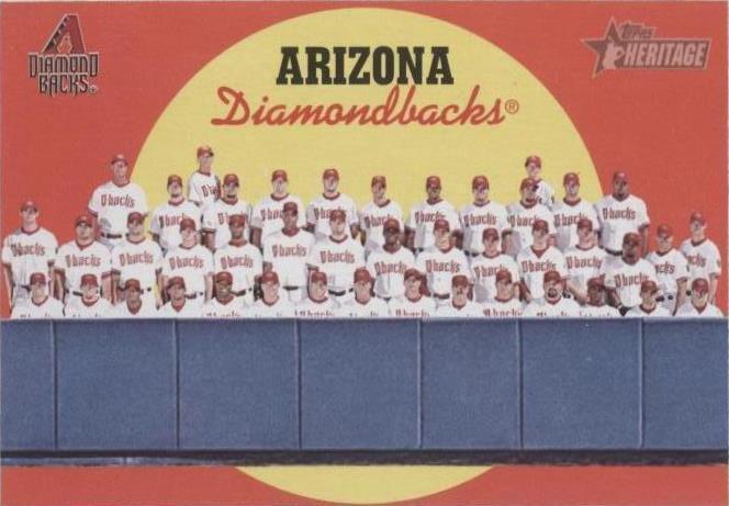 2008 Topps Heritage High Number - Checklist Arizona Diamondbacks #658 ...