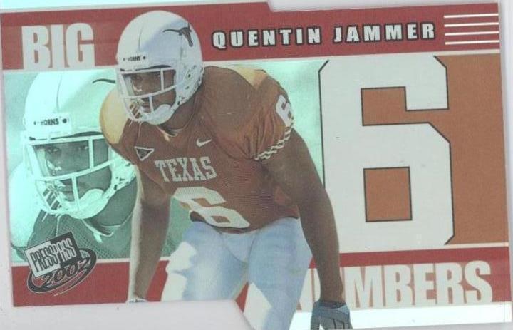 2002 Press Pass - Big Numbers Quentin Jammer #BN 30 (RC) for sale ...