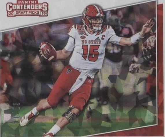 2019 Panini Contenders Draft Picks - Draft Class Ryan Finley #7 Cracked ...