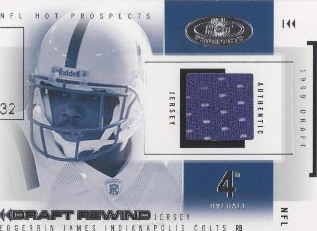 2004 Fleer Hot Prospects - Draft Rewind Jerseys #DR/EJ Edgerrin James ...