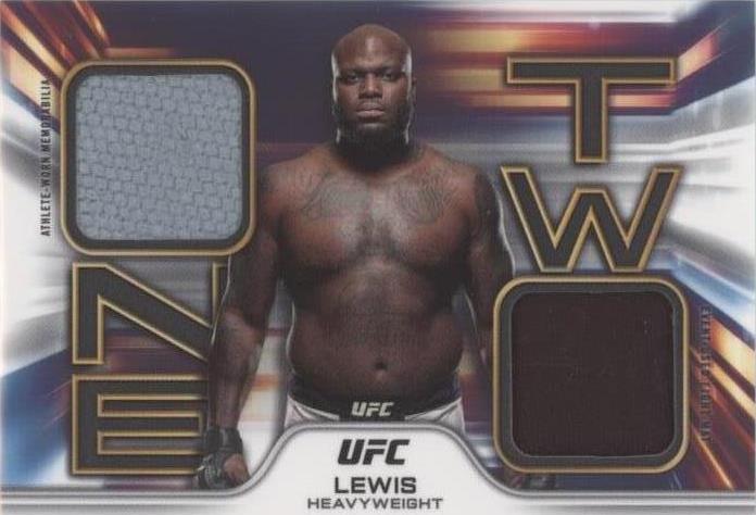 2020 Topps UFC Knockout - 1-2 Combo Relics #CR-DL Derrick Lewis /100 ...