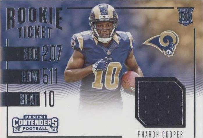 2016 Panini Contenders - Rookie Ticket Swatches Pharoh Cooper #35 ...