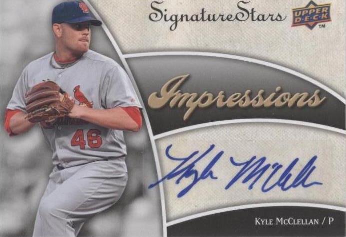 2009 Upper Deck Signature Stars - Impressions Autographs Kyle McClellan ...