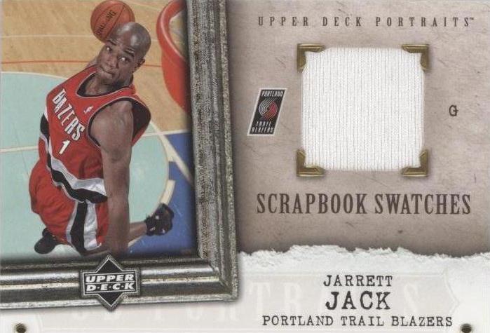 2005-06 Upper Deck Portraits - Scrapbook Swatches #SS-JJ Jarrett Jack ...