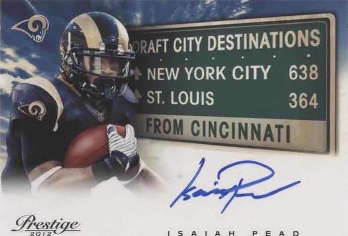 2012 Playoff Prestige - Draft City Destinations Signatures #18 Isaiah ...