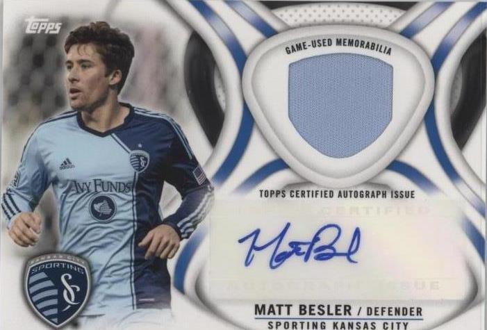 2013 Topps MLS - Autographed Relics #AR-MB Matt Besler (AU, MEM) for ...
