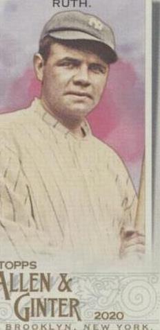 2020 Topps Allen & Ginter's - Babe Ruth #31 Mini for sale online | eBay