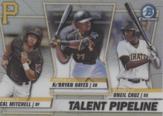 2020 Bowman - Talent Pipeline Trios Chrome Oneil Cruz, Ke'Bryan Hayes, Cal Mitchell #TP-PIT (RC ...