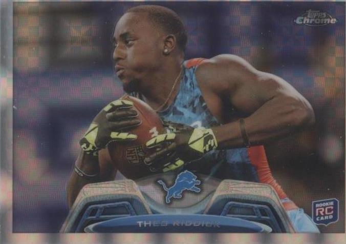 2013 Topps Chrome - Retail X-Fractor #93 Theo Riddick (RC) for sale ...
