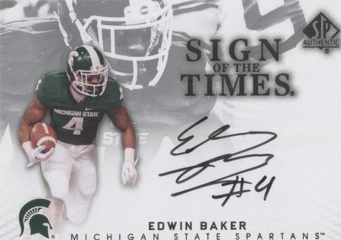 2012 SP Authentic - Sign of the Times Edwin Baker #ST-ED (AU, RC) for ...