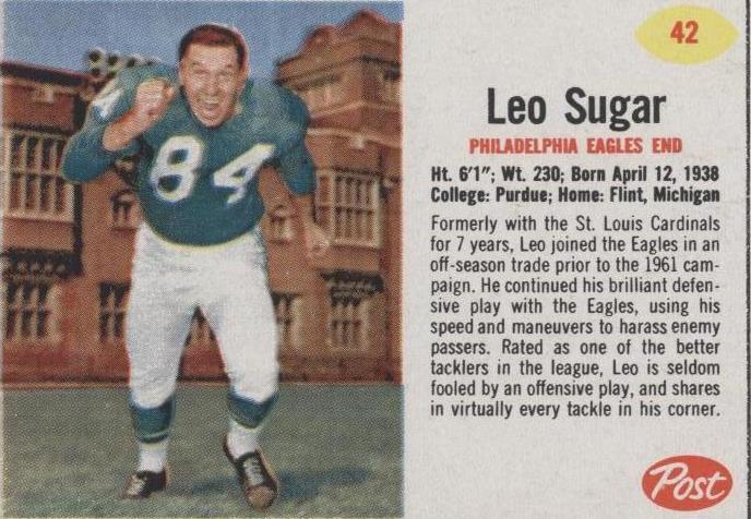 1962 Post - #42 Leo Sugar for sale online | eBay