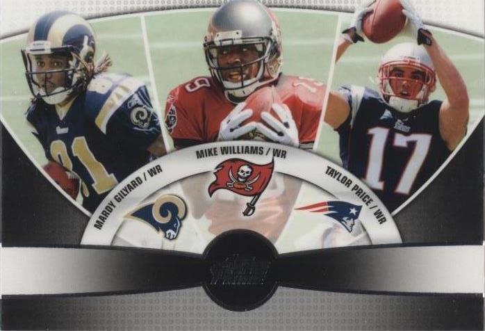 2010 Topps Prime - 3rd Quarter #3Q-18 Mike Williams, Mardy Gilyard ...