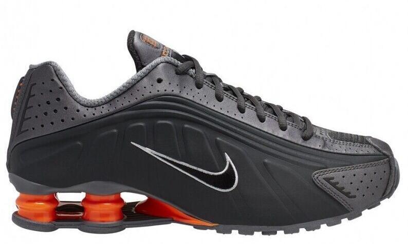 Size 11.5 - Nike Shox R4 Anthracite Total Orange for sale online | eBay
