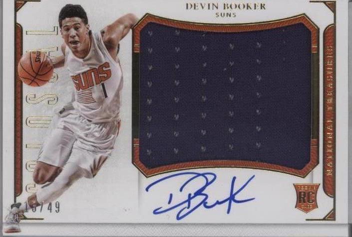 2015-16 Panini National Treasures - Colossal Jersey Autographs Devin ...