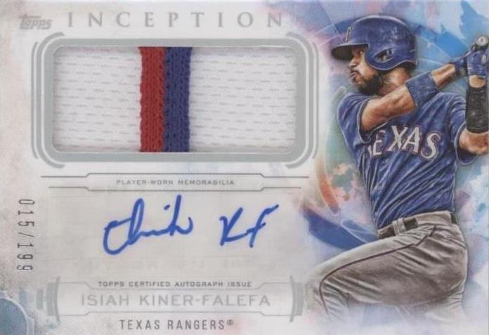 2019 Topps Inception - Inception Autograph Patch #IAP-IKF Isiah Kiner ...