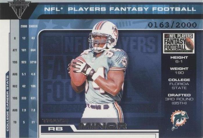 2001 Pacific Private Stock Titanium - Nfl Players Fantasy Football #14 ...