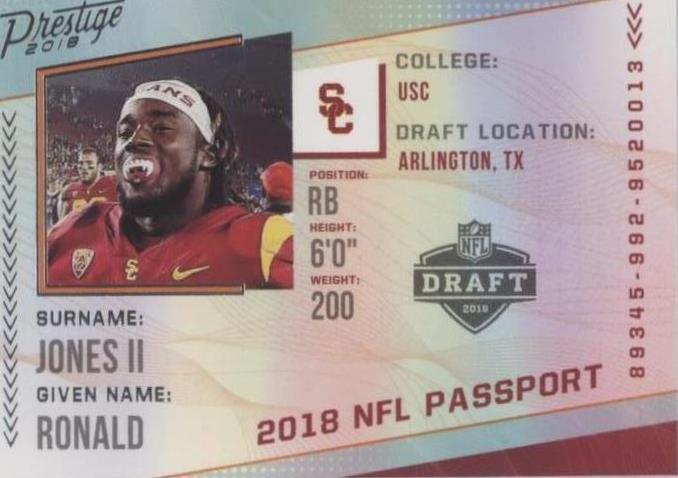 2018 Panini Prestige - Nfl Passport Ronald Jones II #PP-RJ (RC) for ...