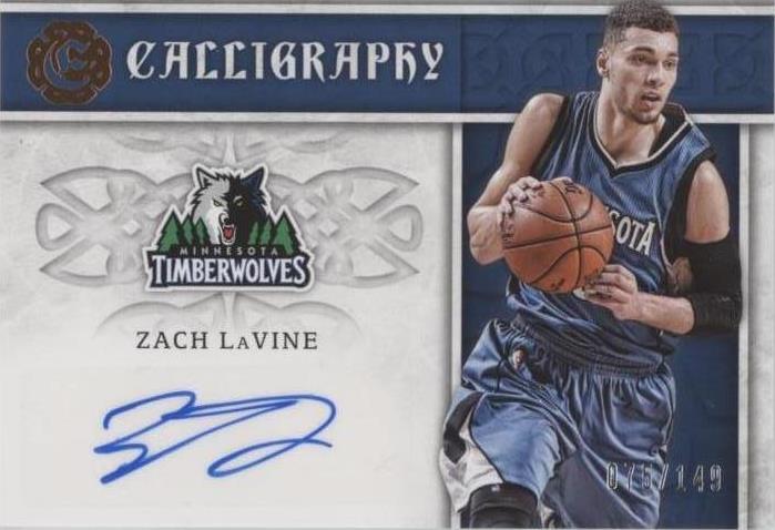 2016-17 Panini Excalibur - Calligraphy #CAL-ZL Zach LaVine /149 (AU ...