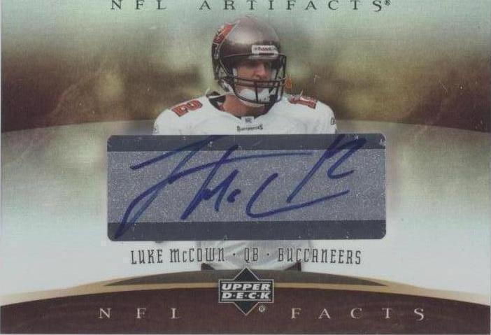 2007 Upper Deck Artifacts - Nfl Facts Luke McCown #NF-LU Silver Sticker ...