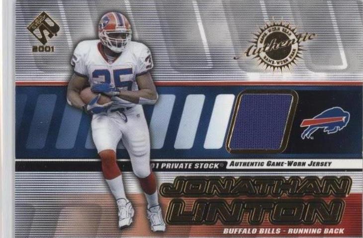 2001 Pacific Private Stock - Game-Worn Gear Jonathan Linton #14 (MEM ...