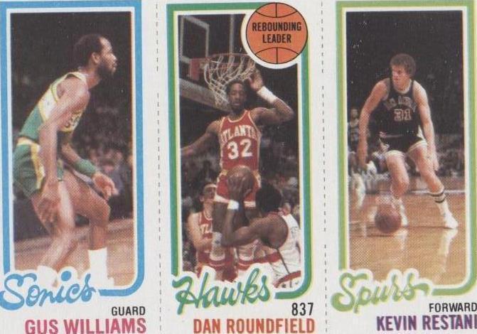 1980-81 Topps - Gus Williams, Dan Roundfield, Kevin Restani #211-20-233 ...