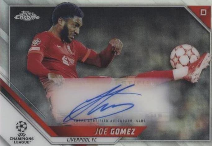 2021-22 Topps Chrome UCL - Chrome Autographs Joe Gomez #CA-GO (AU) for ...