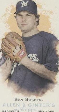 2006 Topps Allen & Ginter's - Ben Sheets #41 Mini Allen & Ginter Back ...