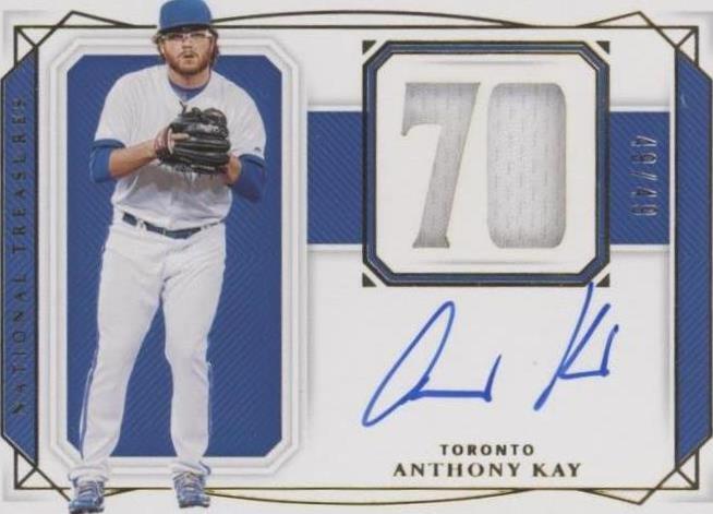 2020 Panini National Treasures - Signature Numbers Gold #SNU-AK Anthony ...