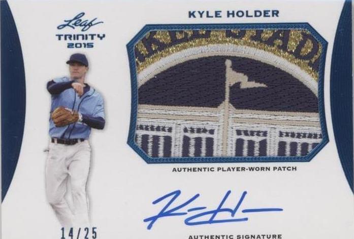 2015 Leaf Trinity - Patch Autographs Kyle Holder #PA-KH1 Blue /25 (AU, MEM, RC) for sale online ...