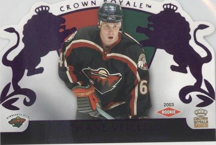 2002-03 Pacific Crown Royale - Purple #120 Stephane Veilleux /799 (RC ...
