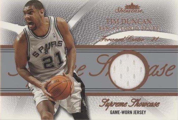 2004-05 Fleer Showcase - Supreme Showcase Copper Jersey #SS-TD Tim ...