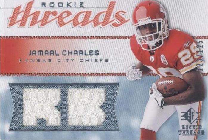 2008 SP Rookie Threads - Rookie Threads Position #RT-JC Jamaal Charles ...