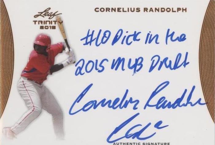 2015 Leaf Trinity - Inscription Autographs Bronze #A-CR1 Cornelius ...