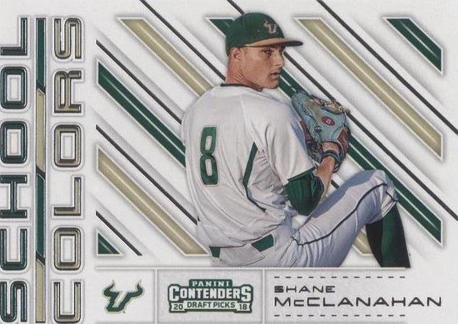 2018 Panini Contenders Draft Picks - School Colors Shane McClanahan #2 ...