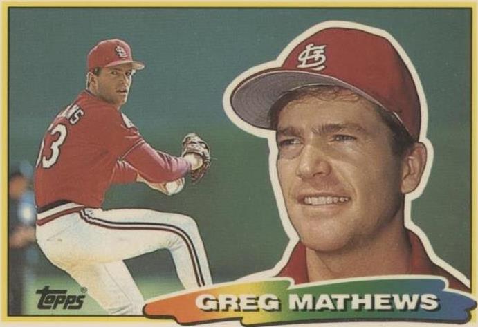 1988 Topps Big - B* on Back #177 Greg Mathews for sale online | eBay