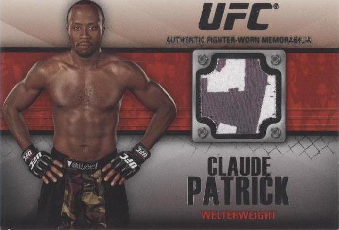 2011 Topps UFC Title Shot - Fighter Relics Black #FR-CP Claude Patrick ...