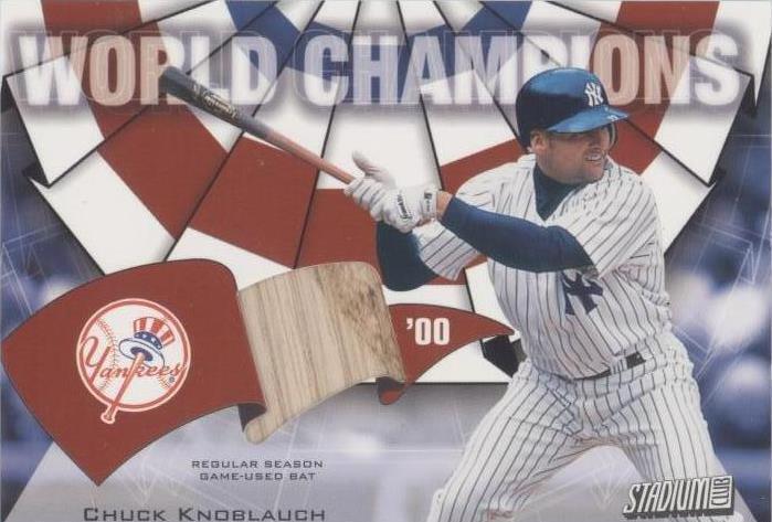 2002 Topps Stadium Club - World Champions Relics Chuck Knoblauch #WC-CK ...