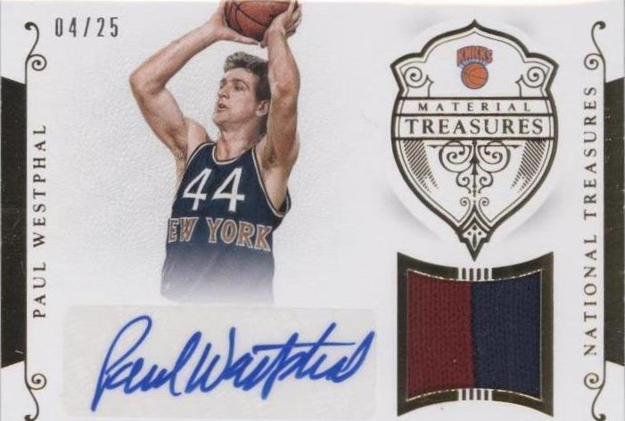 2014-15 Panini National Treasures - Material Treasures Signatures Paul ...