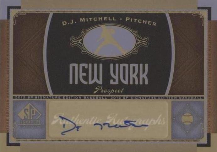2012 SP Signature Edition - D.J. Mitchell #NYY 21 (AU, RC) for sale ...