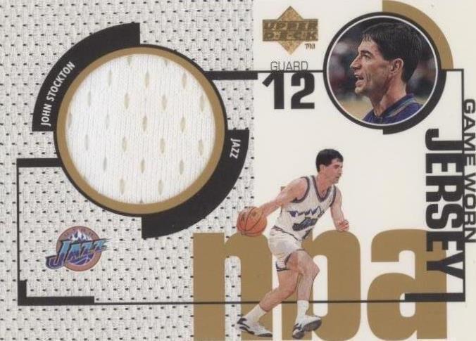 1998-99 Upper Deck - Ud Game Jersey John Stockton #GJ17 (MEM) for sale ...