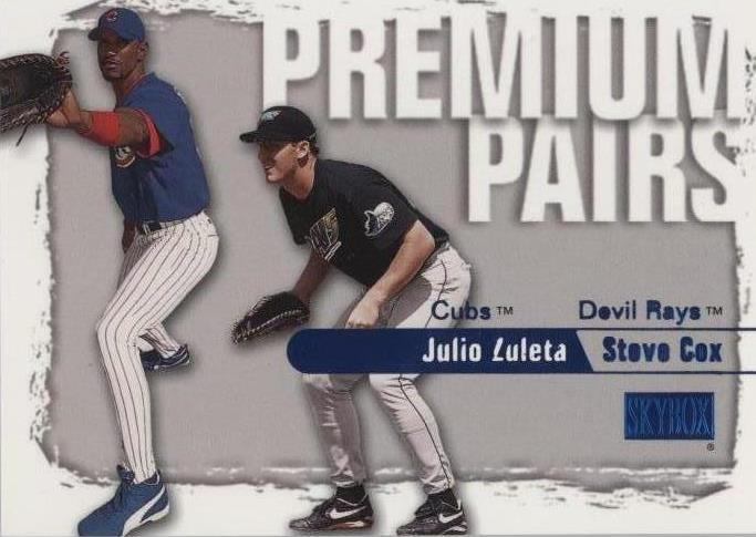 2000 Skybox - Premium Pairs Horizontal Blue Foil #250 Steve Cox, Julio ...